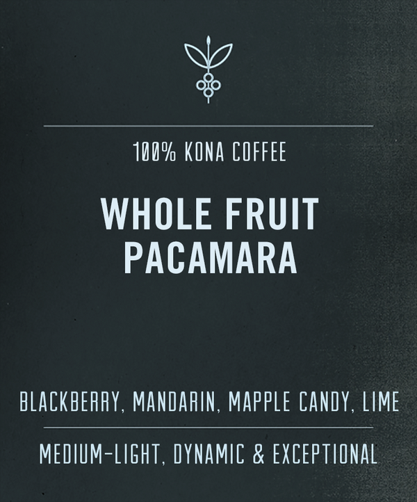 Whole Fruit Pacamara | 100% Kona Coffee - Big Island Coffee Roasters